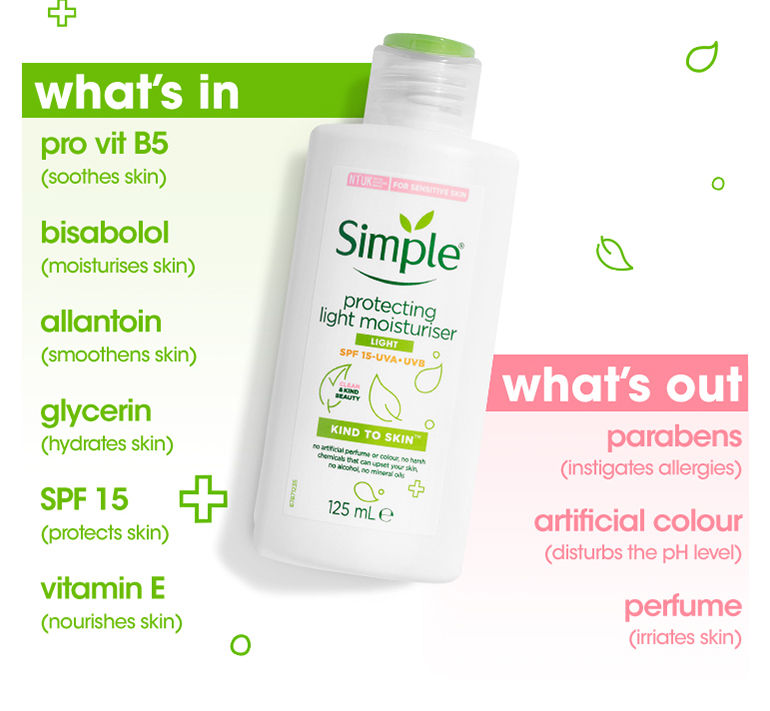 Simple Kind To Skin Protecting Light Moisturiser SPF 15: Buy Simple ...