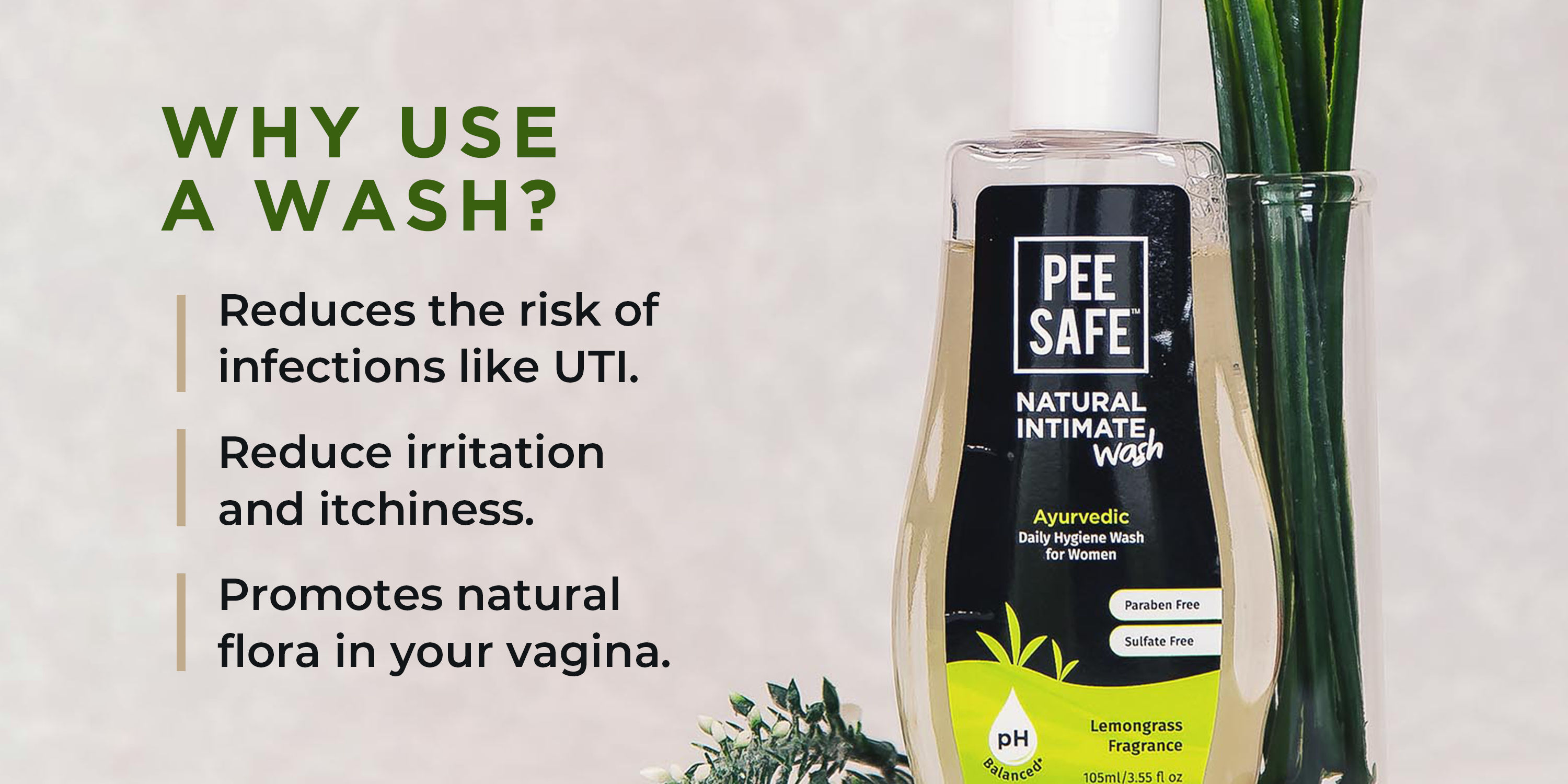 Pee Safe Intimate Wash with Reusable Menstrual Cup & Feminine Cramp ...